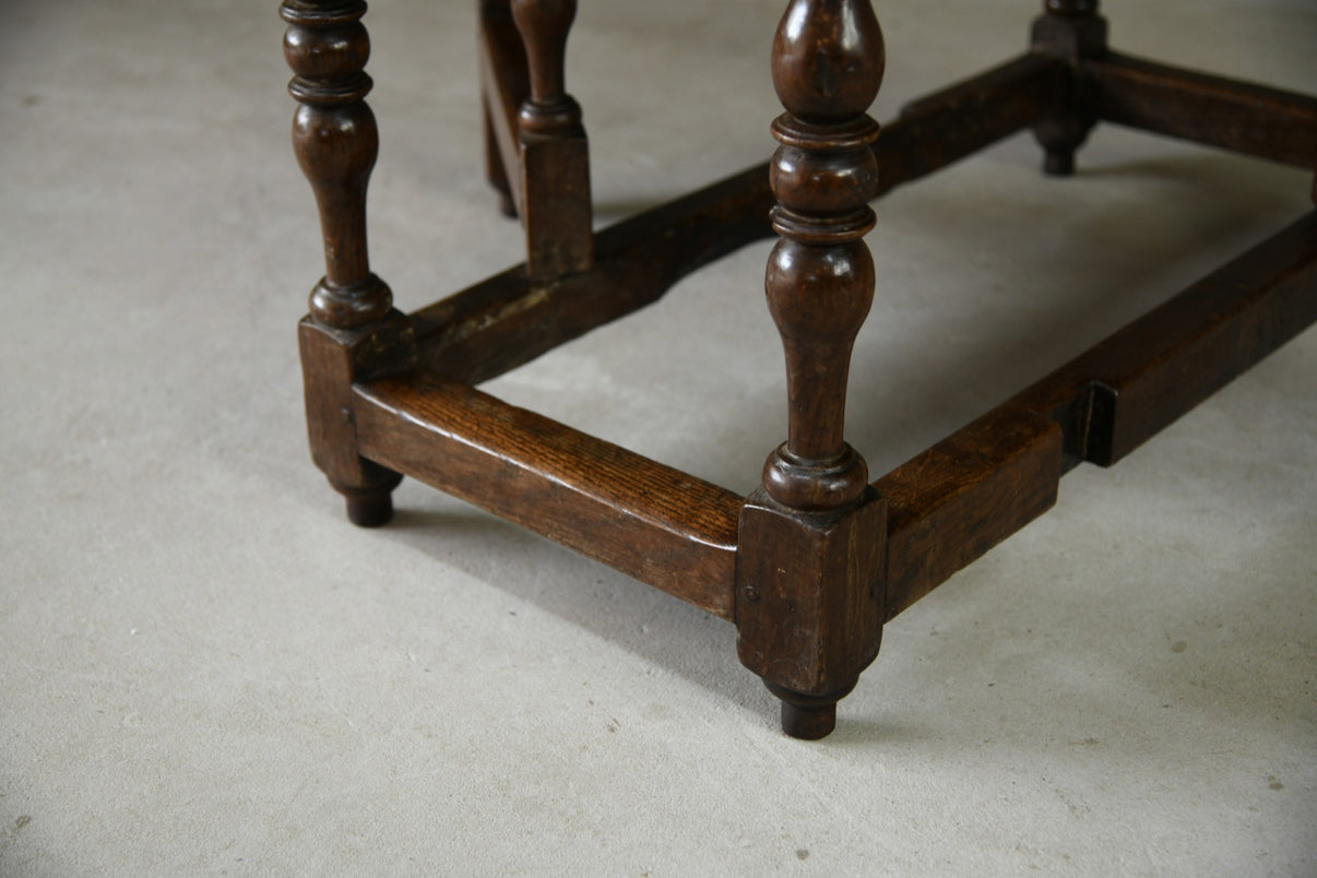 Antique Solid Oak Drop Leaf Table – Kernow Furniture
