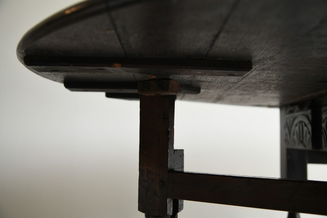 Antique Solid Oak Drop Leaf Table – Kernow Furniture