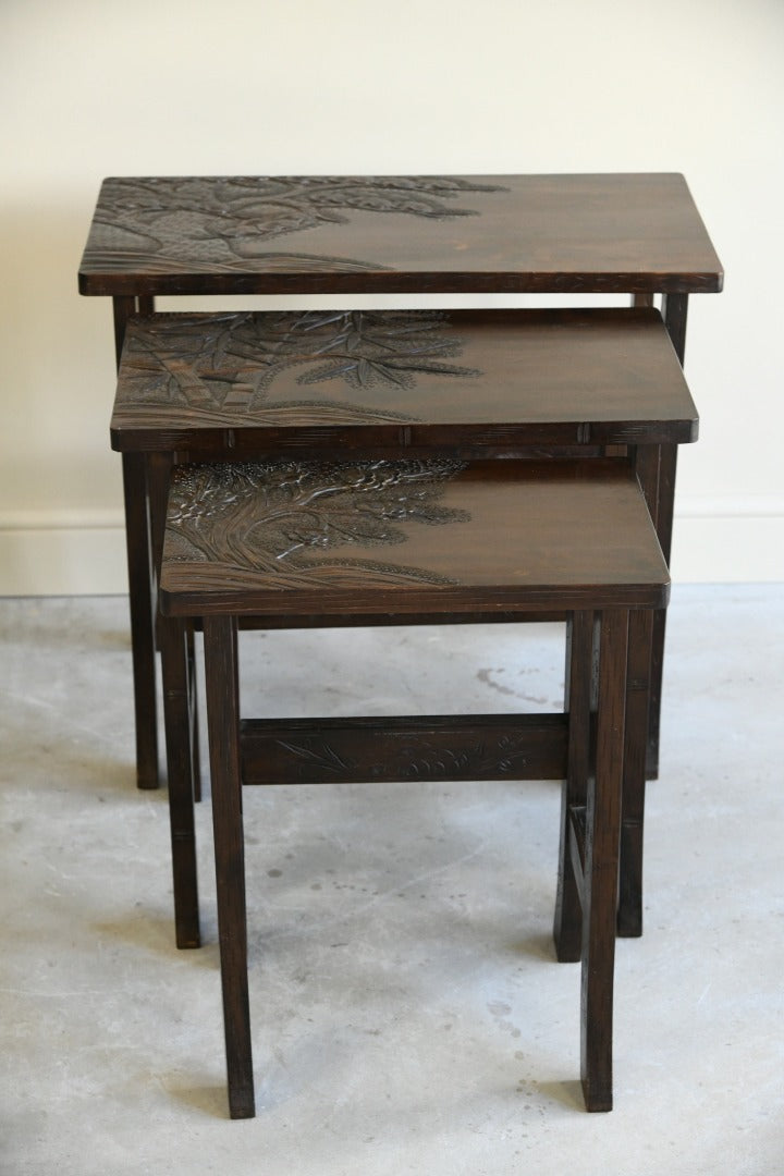 Nest of Three Eastern Side Tables – Kernow Furniture