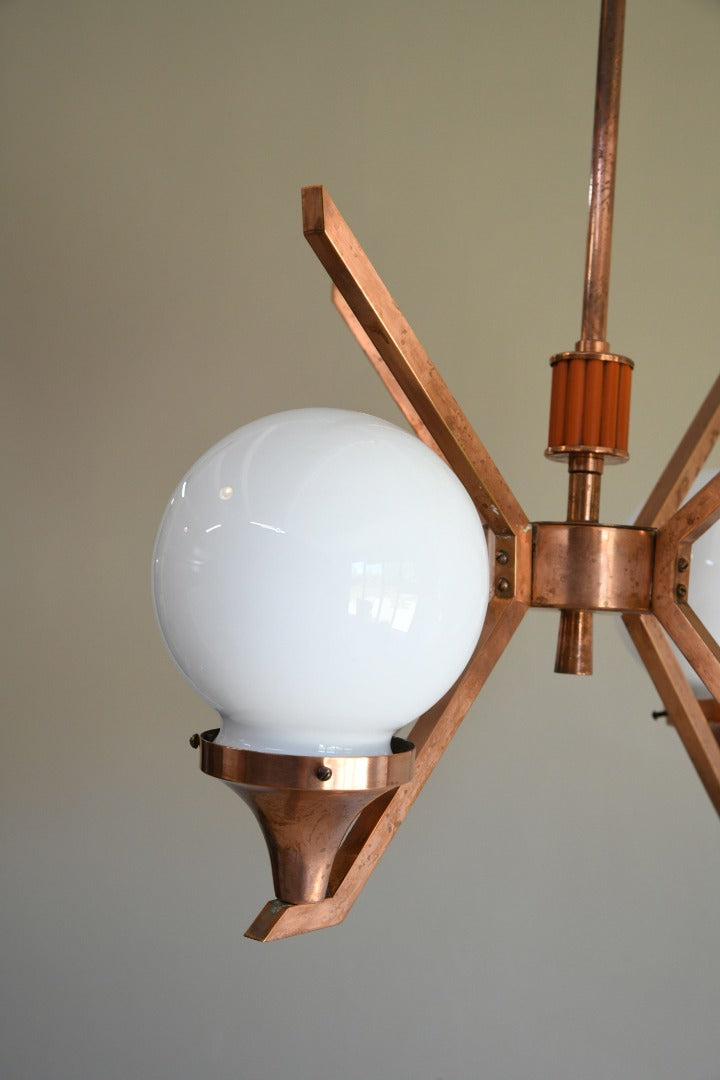 Mid Century Copper Ceiling Light – Kernow Furniture