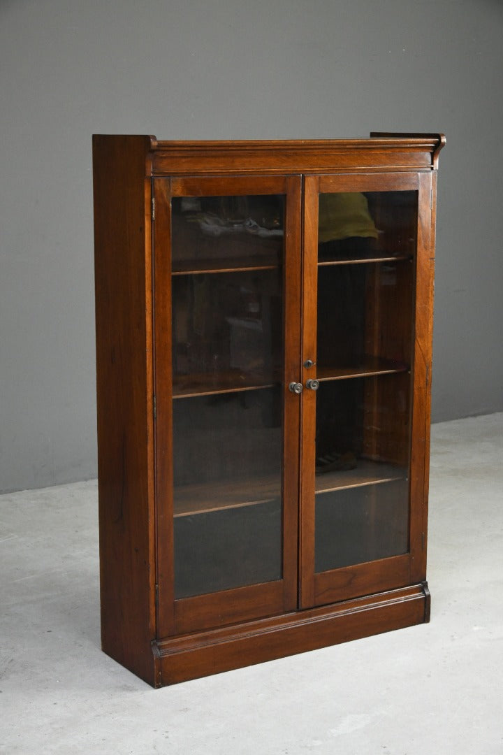 Mahogany Glazed Bookcase – Kernow Furniture
