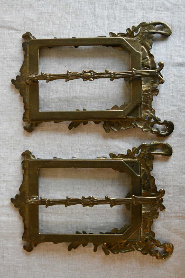 Pair Victorian Brass Photo Frames – Kernow Furniture