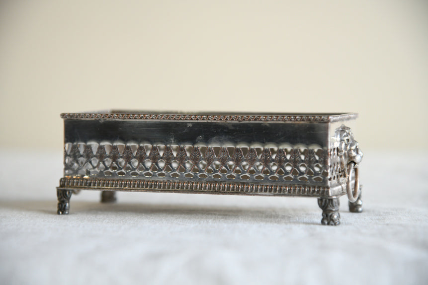 Vintage Sheffield Plate After Eight Holder – Kernow Furniture
