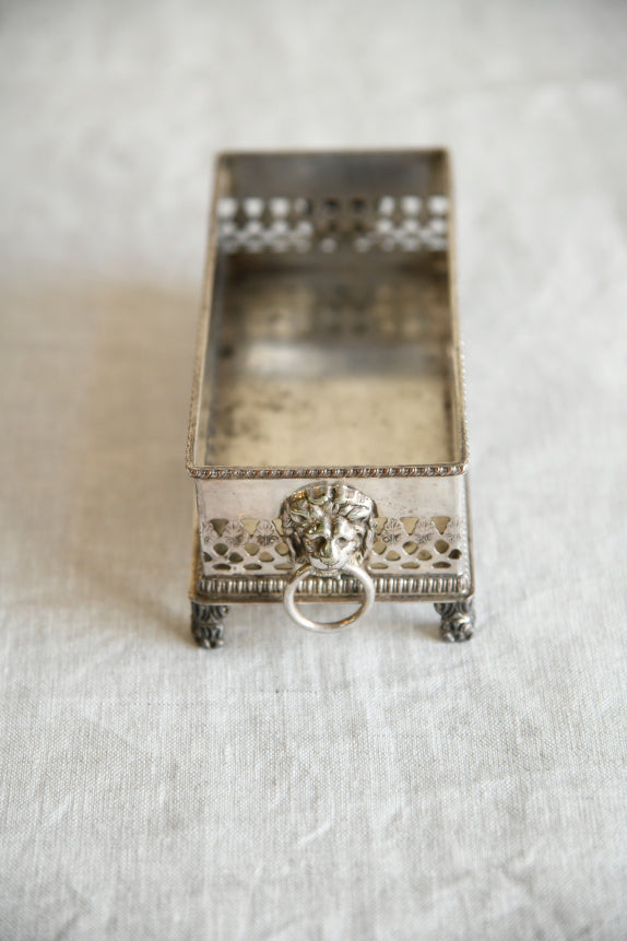 Vintage Sheffield Plate After Eight Holder – Kernow Furniture