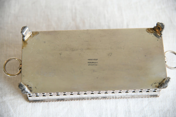 Vintage Sheffield Plate After Eight Holder – Kernow Furniture