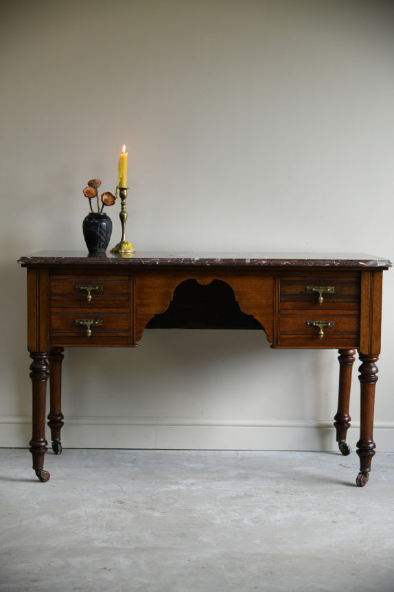 Maple & Co Marble Writing Desk – Kernow Furniture