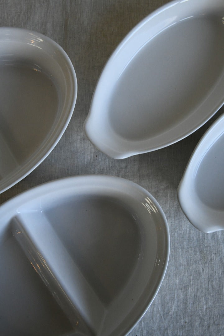 White Ceramic Vegetable Serving Dishes – Kernow Furniture