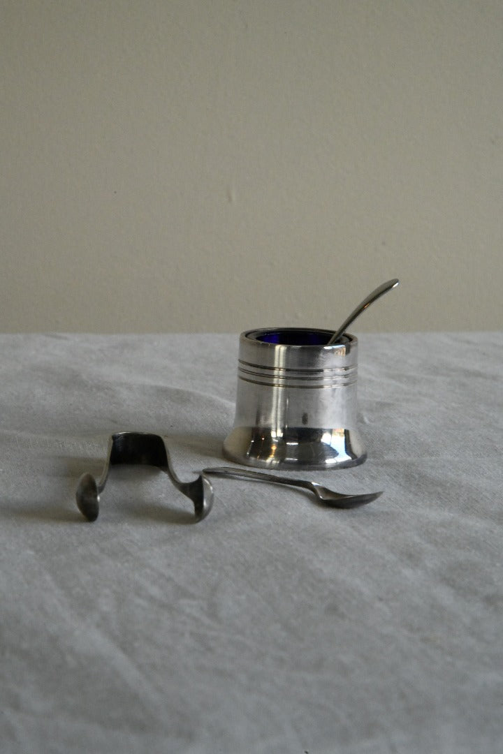 Vintage Salt Pot & Spoons – Kernow Furniture