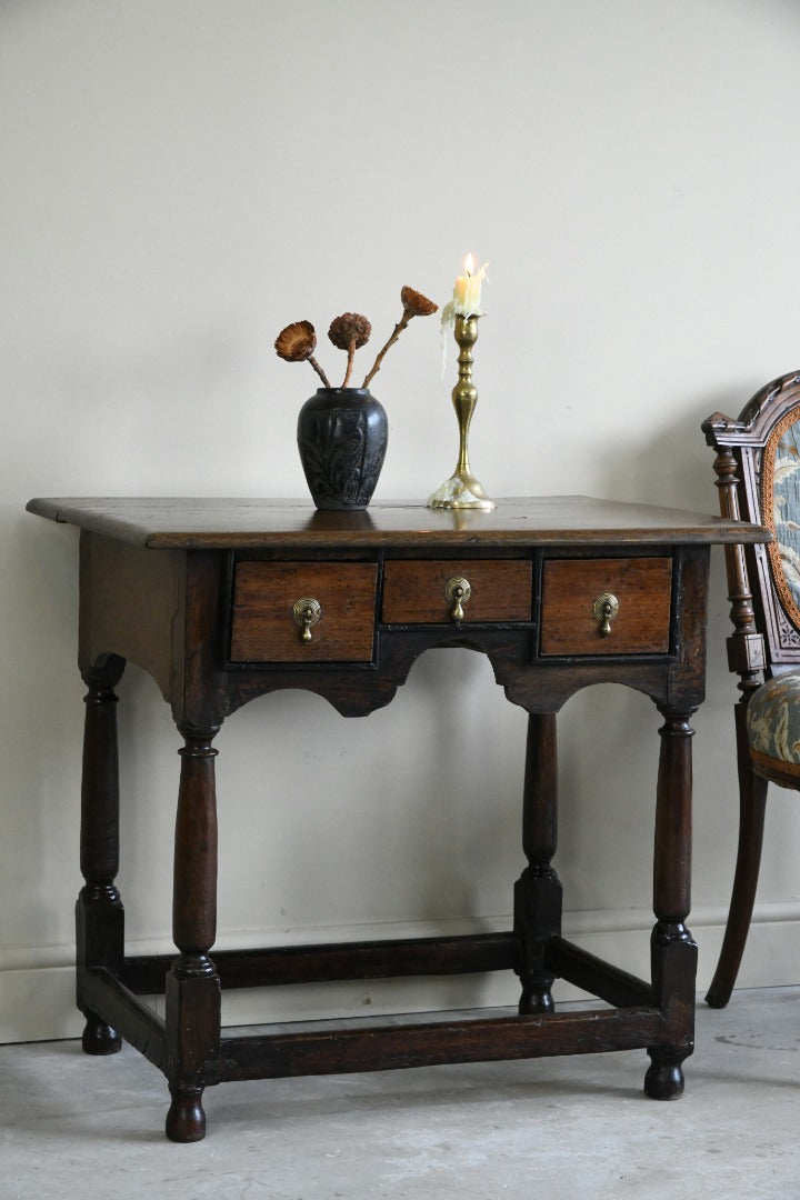 Antique Oak Side Table – Kernow Furniture