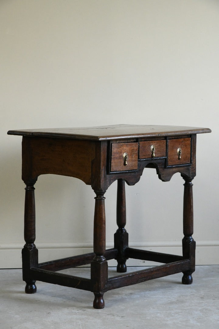 Antique Oak Side Table – Kernow Furniture