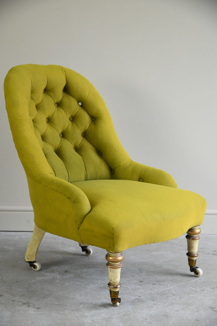 Antique Button Back Chair – Kernow Furniture