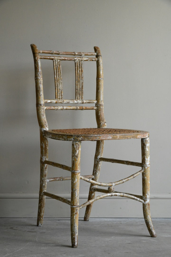 19th Century Simulated Bamboo Side Chair – Kernow Furniture