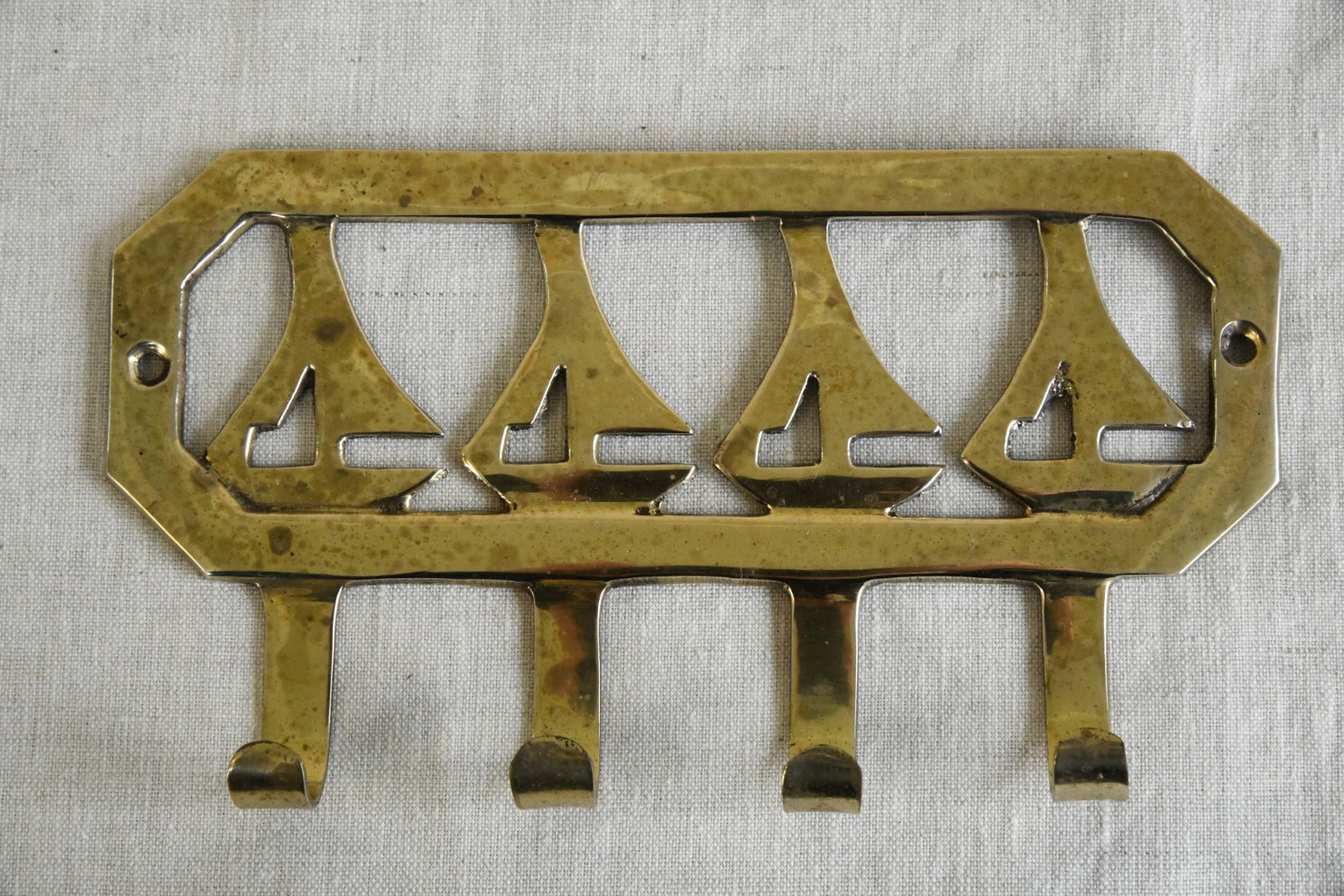 Nautical Brass Key Hanger – Kernow Furniture