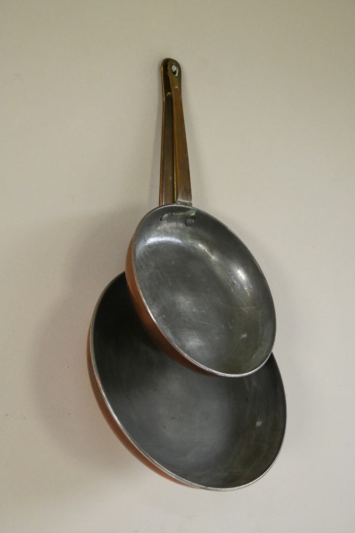 Pair Peerage Vintage Copper & Brass Pans – Kernow Furniture