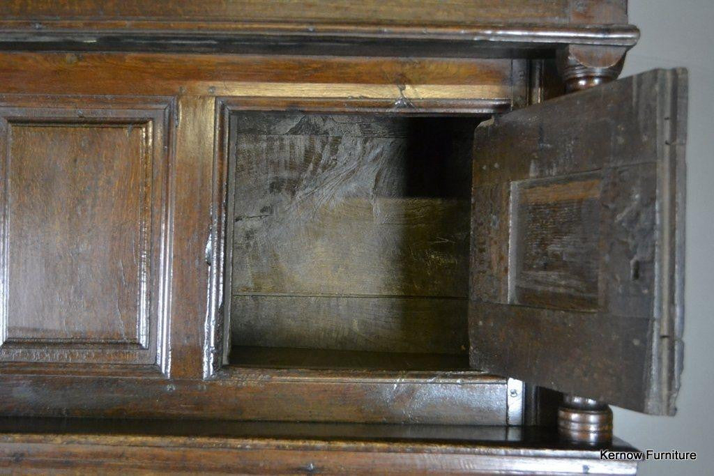 Antique 17th Century Vernacular Rustic Oak Court Cupboard – Kernow ...