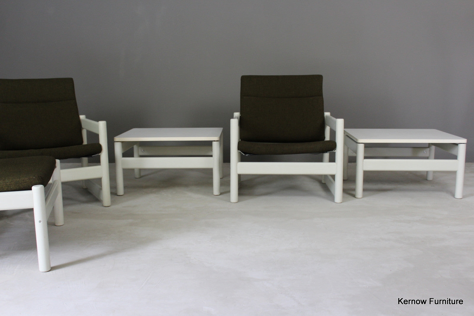 Retro Easy Chair & Table Set – Kernow Furniture