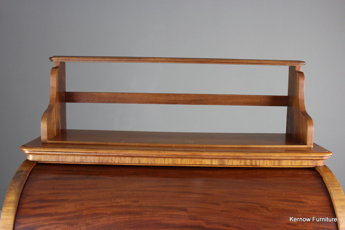 Victorian Mahogany Barrel Desk – Kernow Furniture