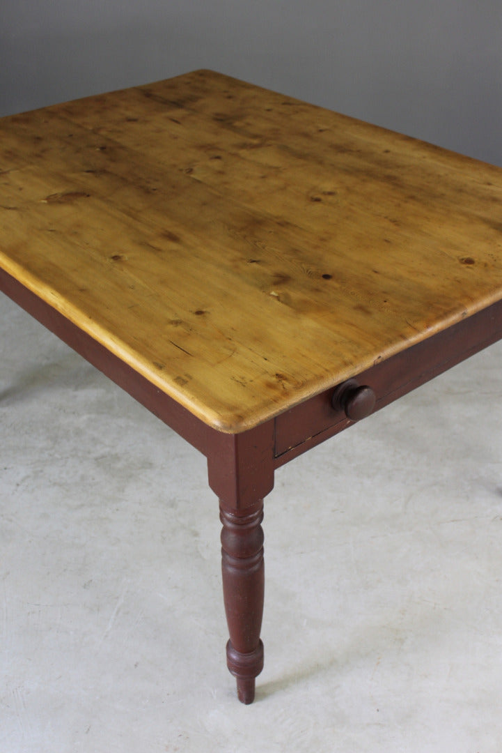 Victorian Pine Kitchen Table – Kernow Furniture