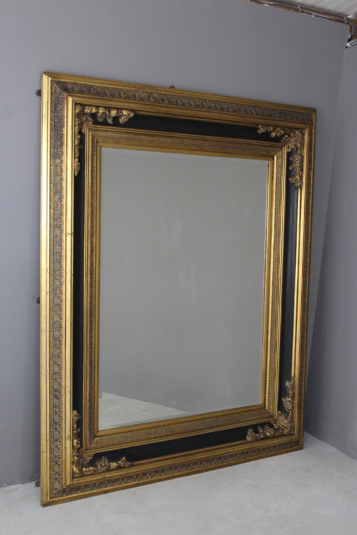 Large Antique Style Mirror – Kernow Furniture