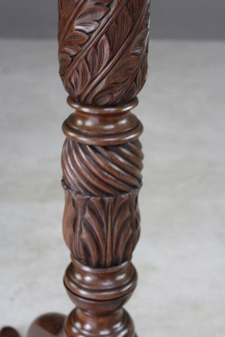 Antique Mahogany Torchere – Kernow Furniture