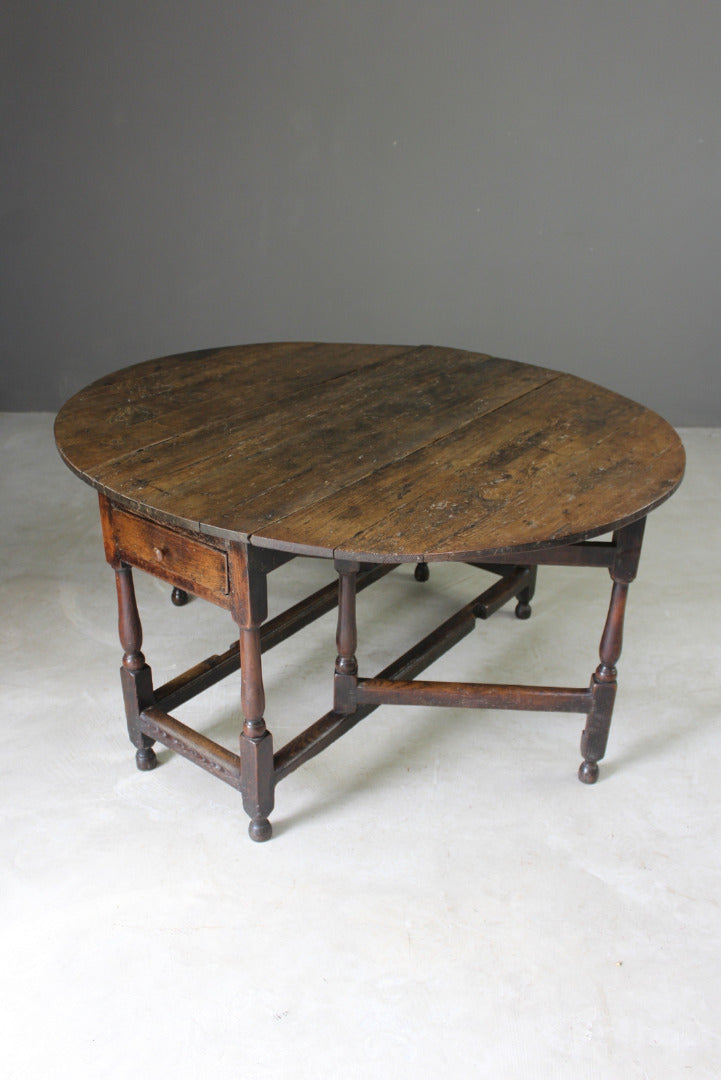 17th Century Antique Oak Gate Leg Table – Kernow Furniture