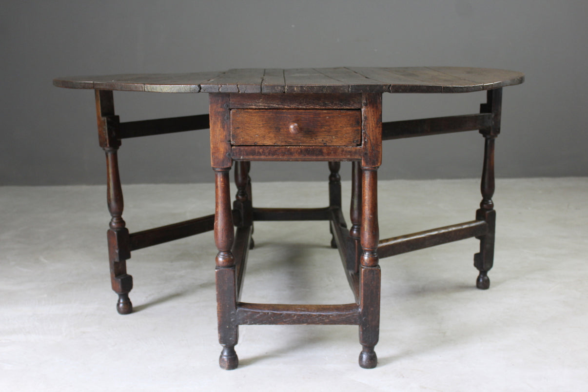 17th Century Antique Oak Gate Leg Table – Kernow Furniture