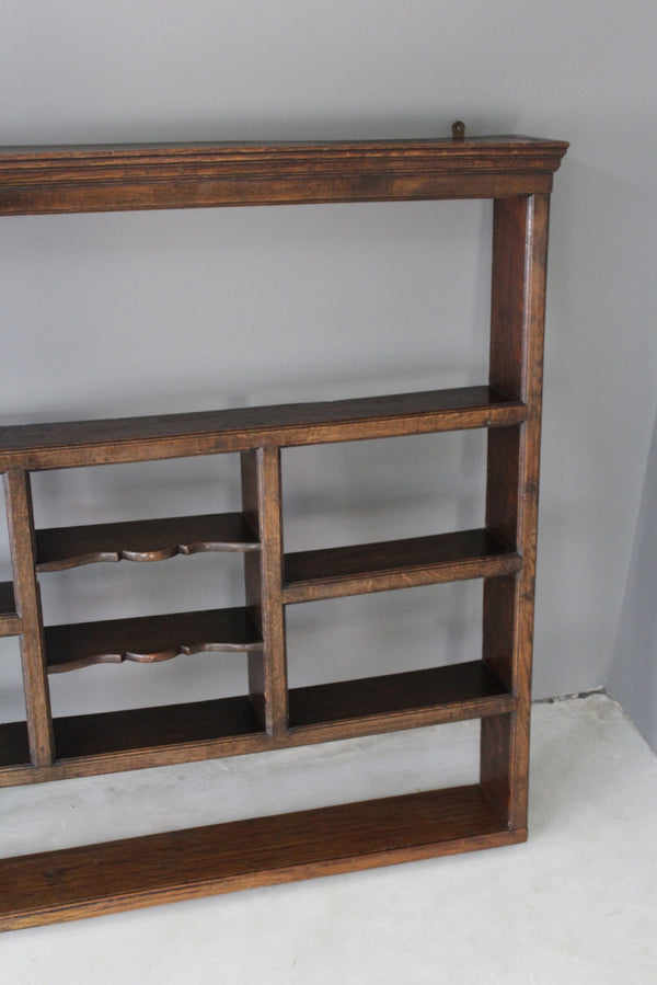 Antique Oak Plate Rack – Kernow Furniture
