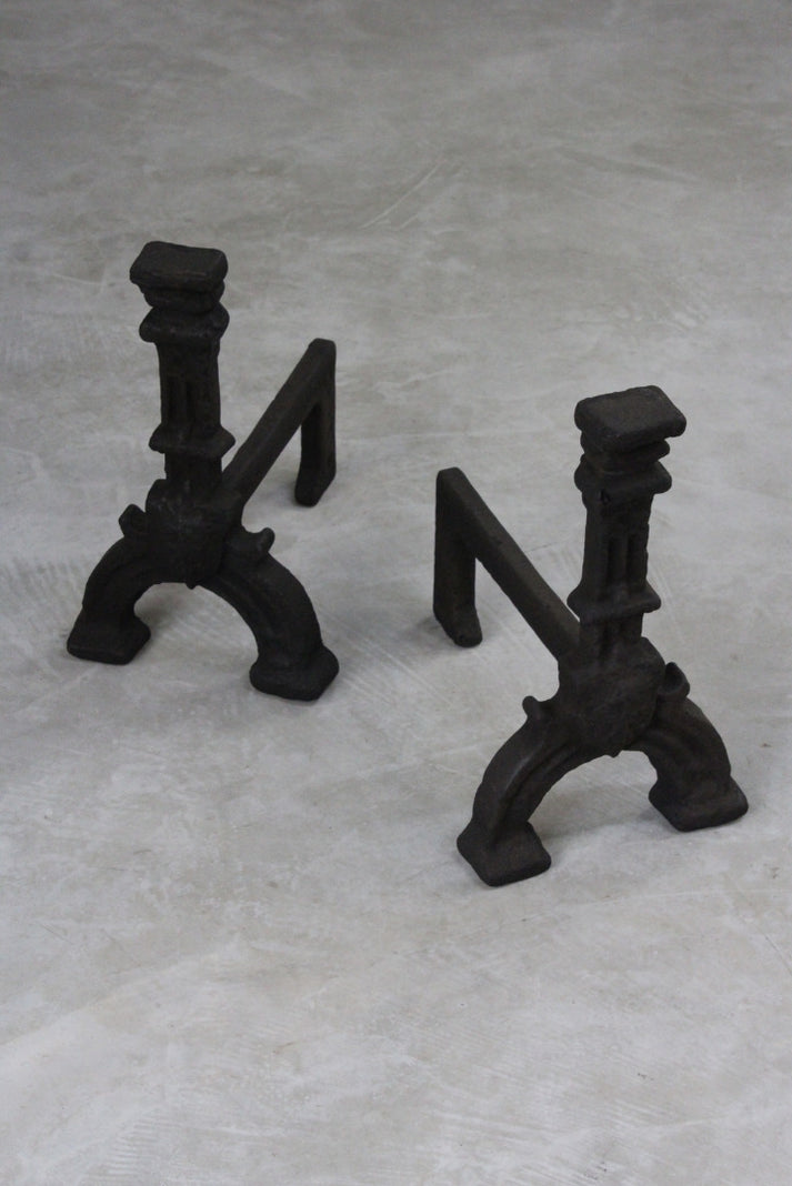 Pair Cast Iron Andirons Fire Dogs – Kernow Furniture