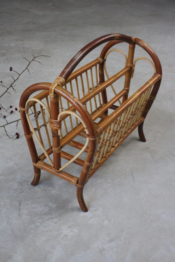 Retro Cane Magazine Rack – Kernow Furniture