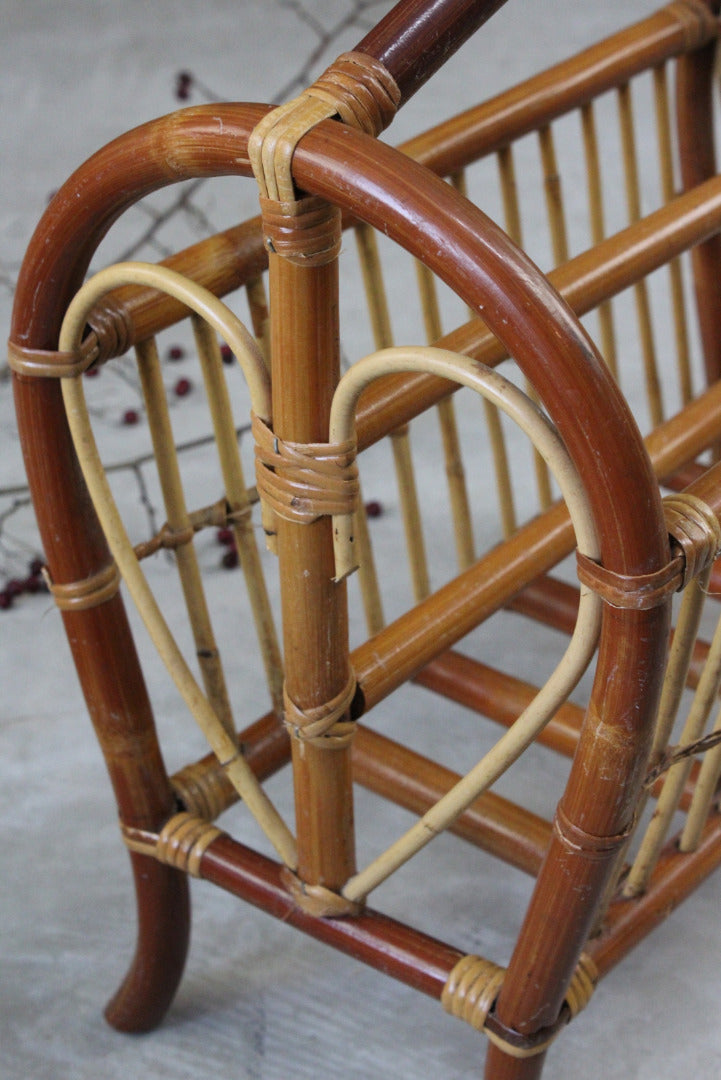 Retro Cane Magazine Rack – Kernow Furniture