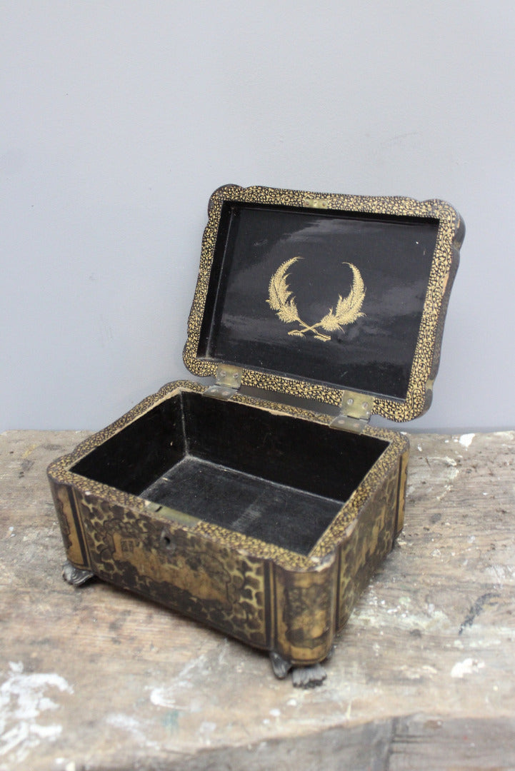 Chinese Black Lacquer Work Box – Kernow Furniture