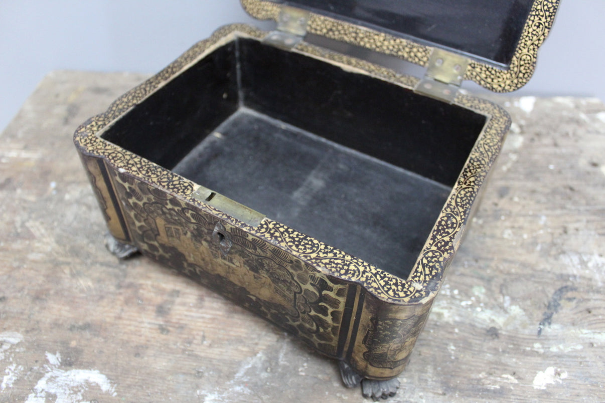 Chinese Black Lacquer Work Box – Kernow Furniture