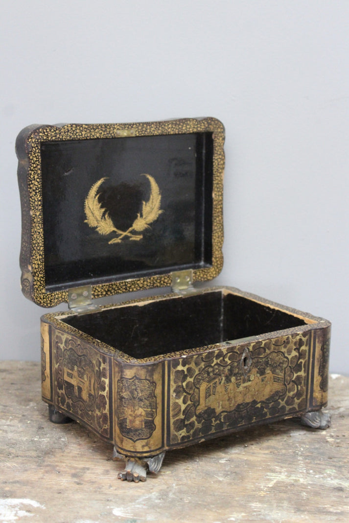 Chinese Black Lacquer Work Box – Kernow Furniture