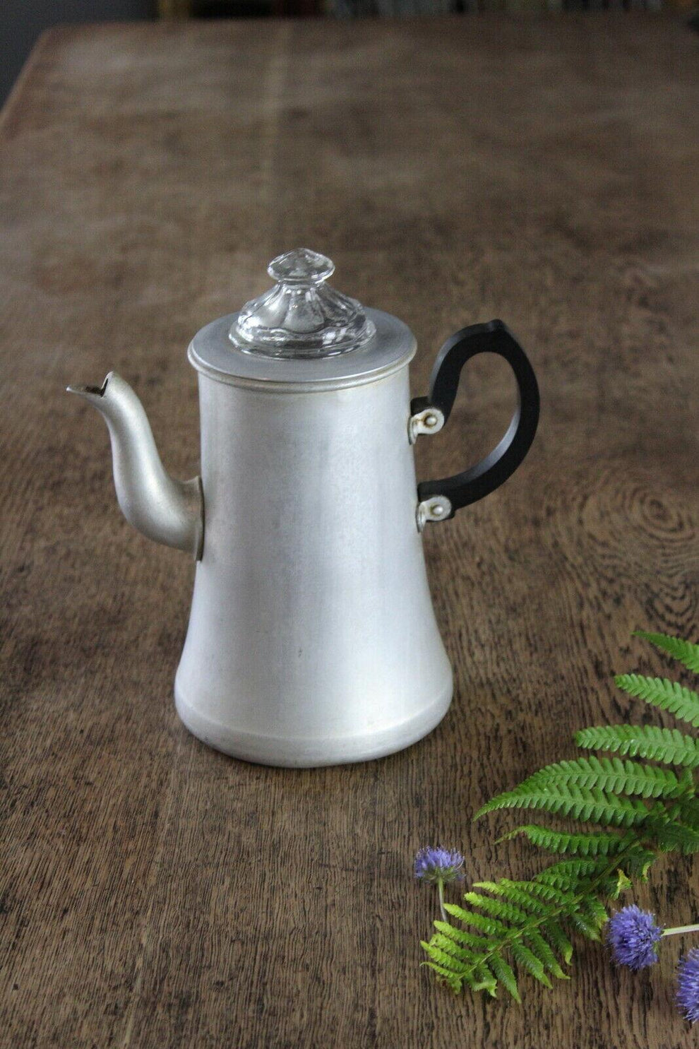 Vintage Aluminium Coffee Pot Percolator – Kernow Furniture