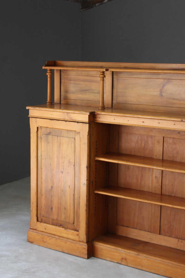 Rustic Pine Breakfront Bookcase – Kernow Furniture