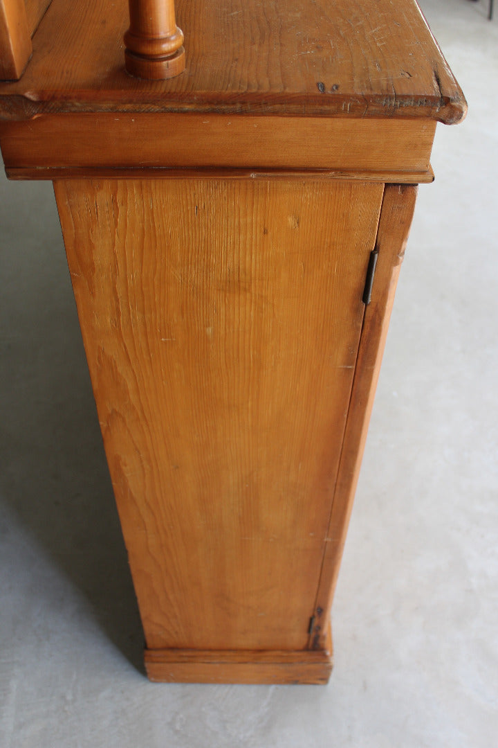 Rustic Pine Breakfront Bookcase – Kernow Furniture