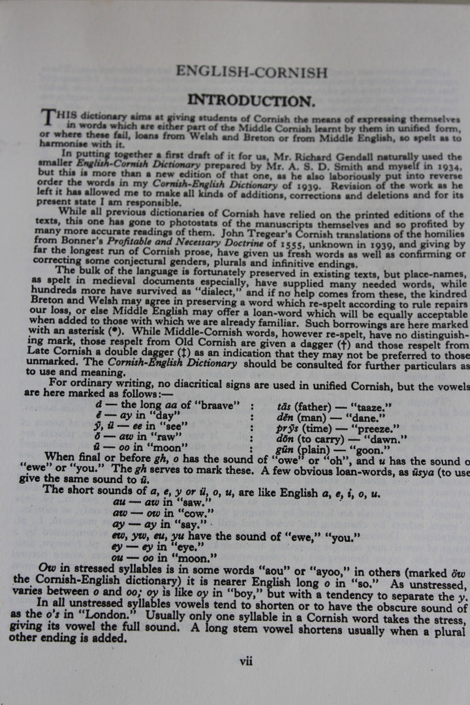 English - Cornish Dictionary – Kernow Furniture