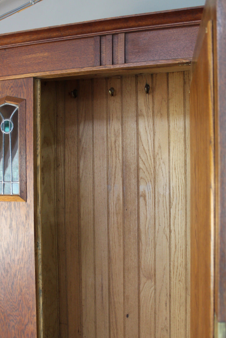 Oak Arts & Crafts Wardrobe Hall Robe – Kernow Furniture