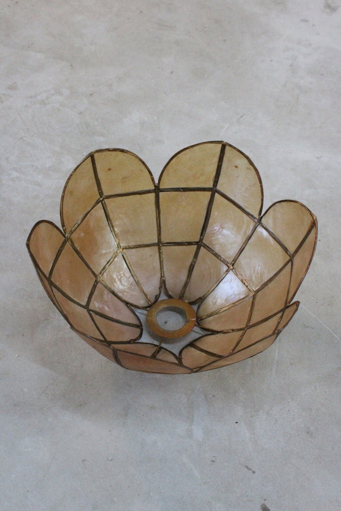 Vintage Ceiling Capiz Shell Lamp Shade – Kernow Furniture