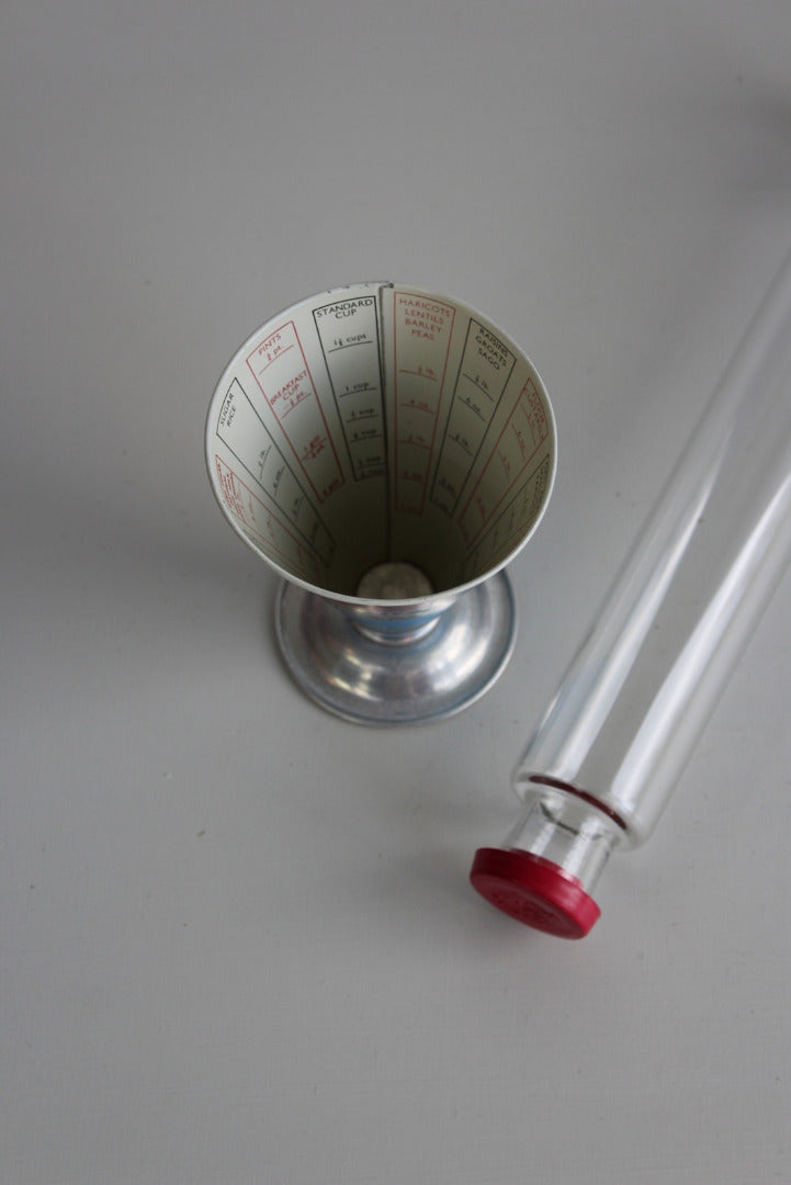Retro JAJ Glass Rolling Pin & Tala Measure – Kernow Furniture