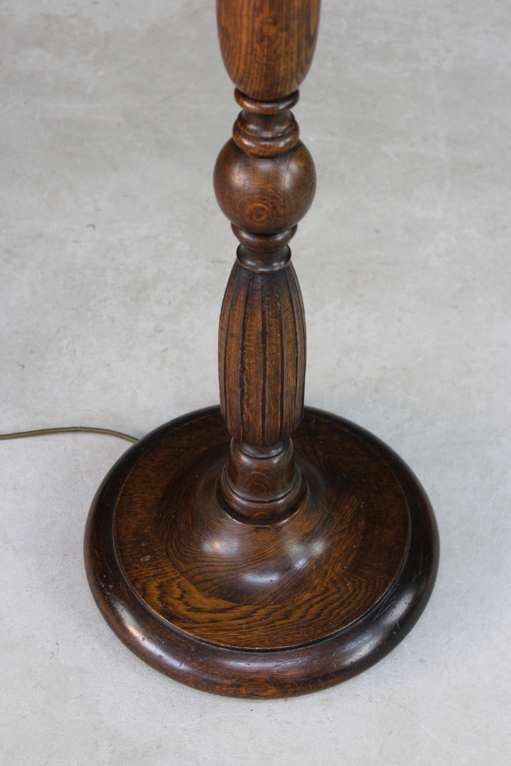 Traditional Wooden Standard Lamp – Kernow Furniture