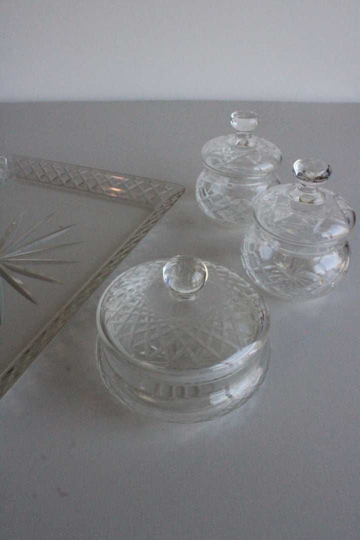 Vintage Cut Glass Dressing Table Set – Kernow Furniture