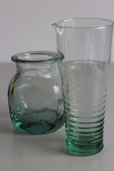 Vintage Green Glass Pot – Kernow Furniture