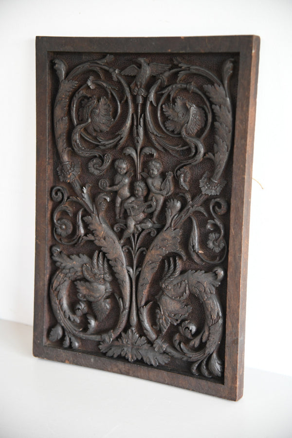 Carved Wood Ornamental Plaque – Kernow Furniture