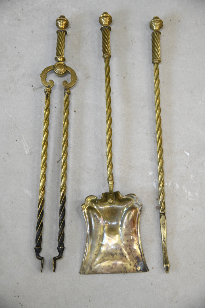 Brass Fire Companion Set – Kernow Furniture