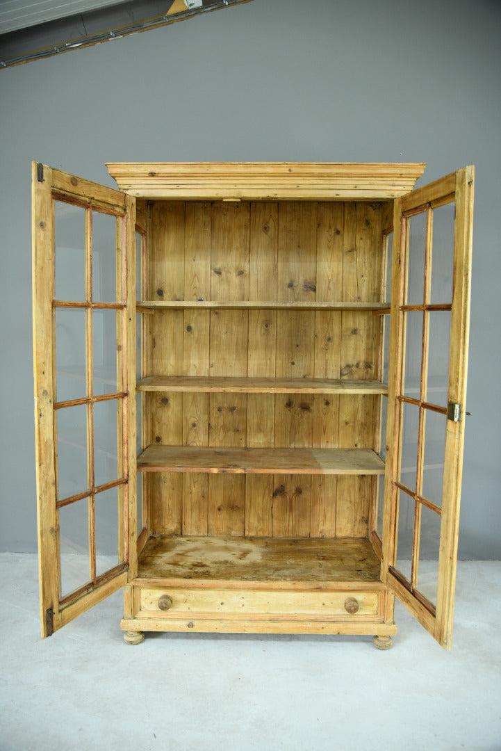 Rustic Glazed Pine Cupboard – Kernow Furniture