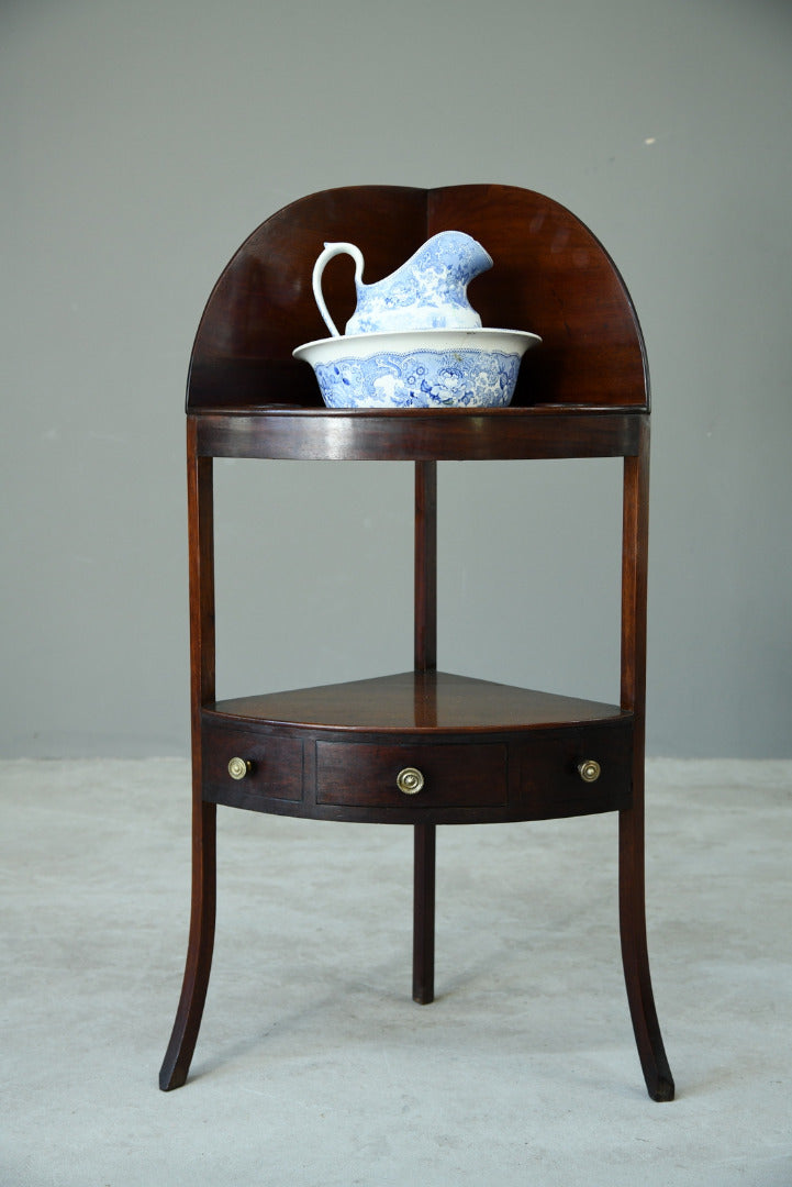Georgian Mahogany Corner Washstand – Kernow Furniture