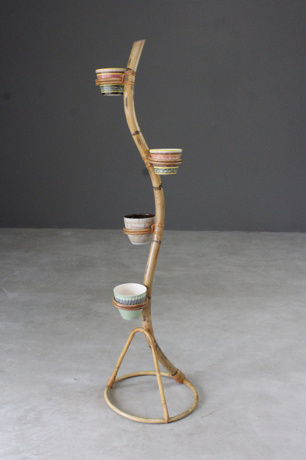 Retro Bamboo Plant Stand – Kernow Furniture