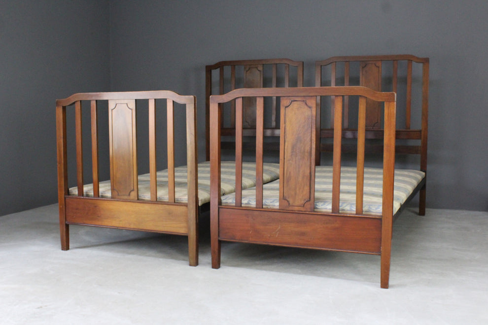 Pair Antique Edwardian 3ft Bed Frames – Kernow Furniture