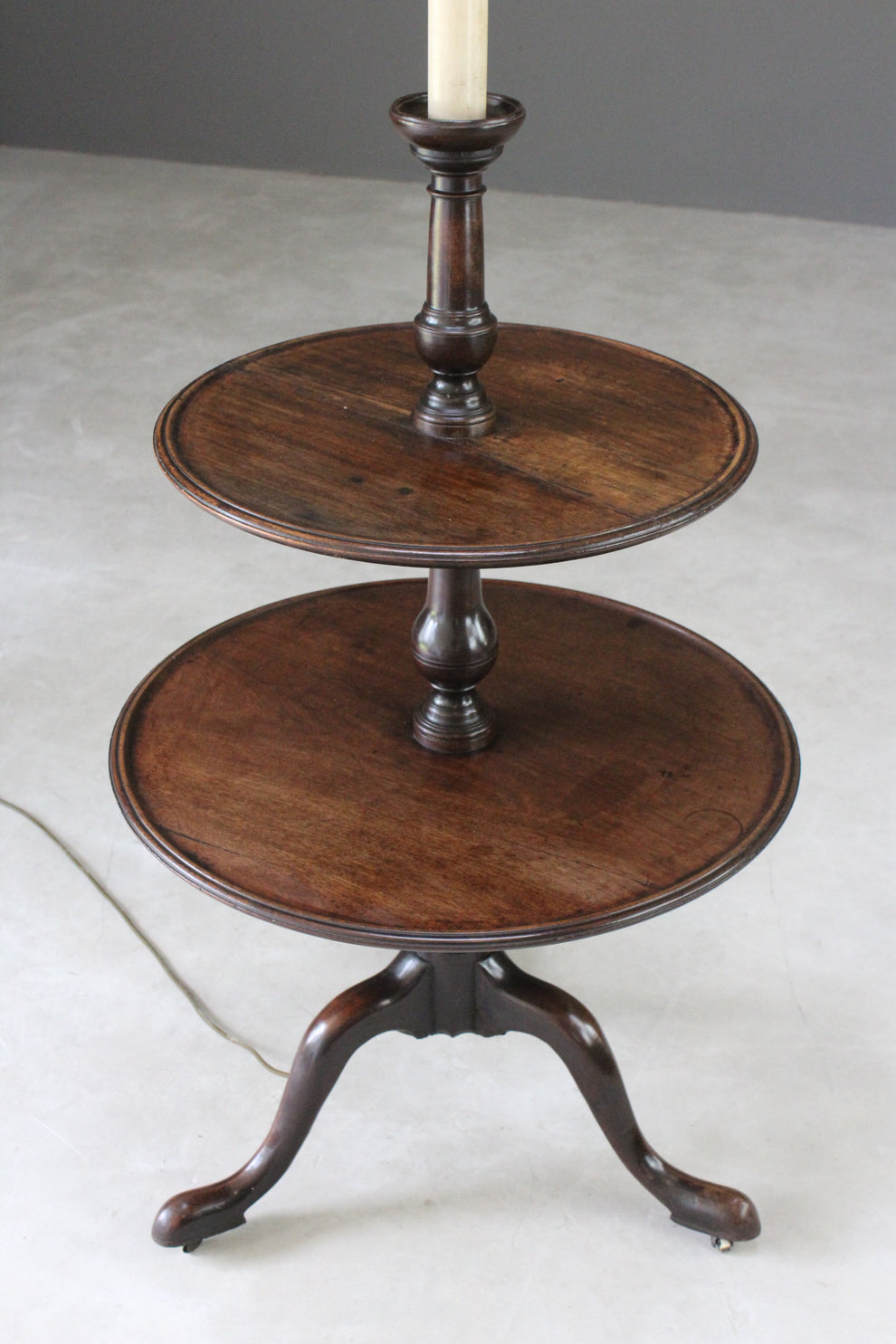 Georgian Mahogany Standard Lamp – Kernow Furniture